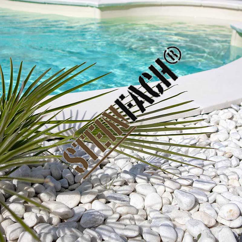 Crystal White pebbles | Steinfach.com