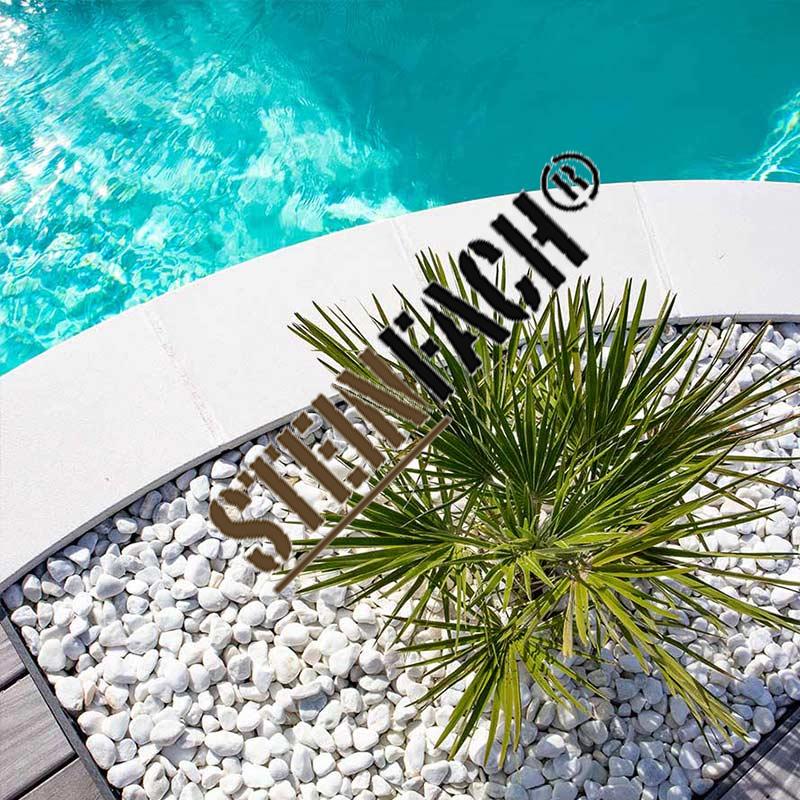 Crystal White pebbles | Steinfach.com