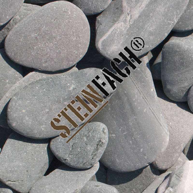 flat silver pebbles
