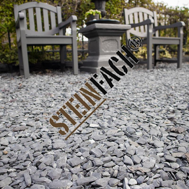 Flat pebbles black | Steinfach.com